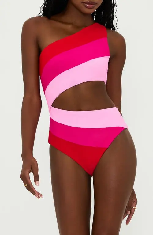 Beach Riot Joyce One-piece Swimsuit - Gumdrop Colorblock
