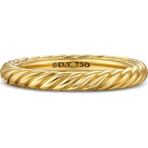 David Yurman Cable Band Ring - 18k Gold