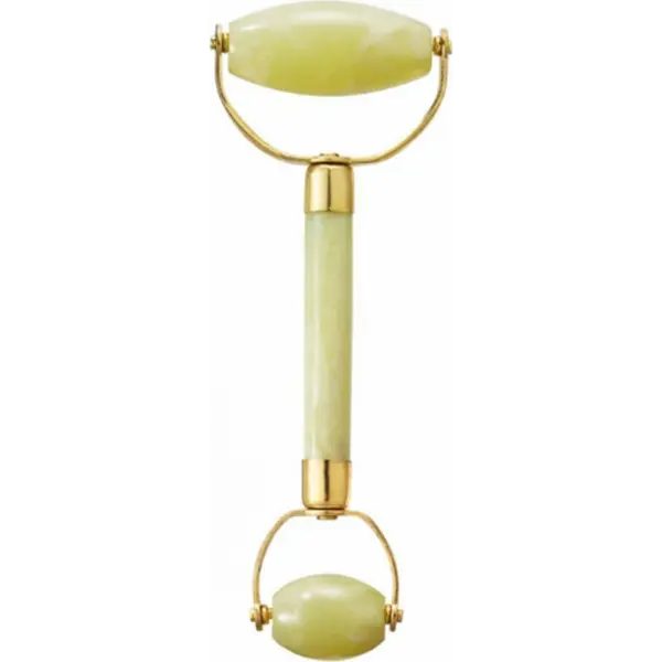 WHITE LOTUS BEAUTY Premium Double Jade Roller - Green