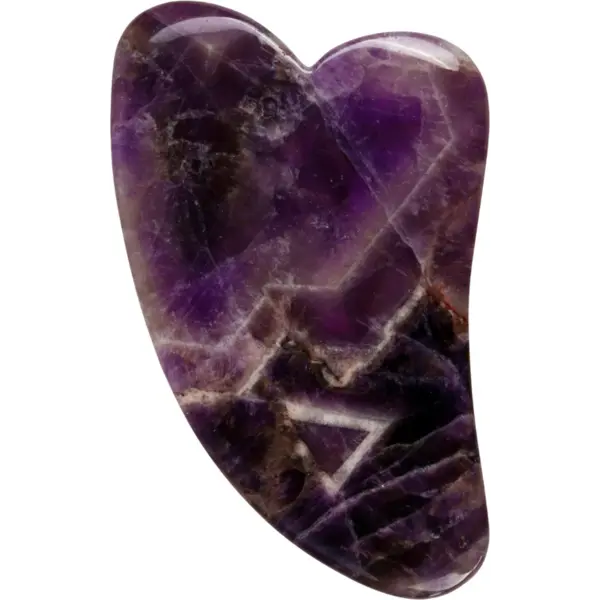 WHITE LOTUS BEAUTY Premium Amethyst Gua Sha - Purple