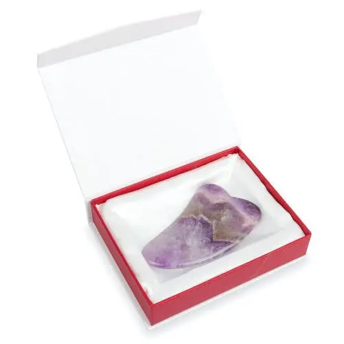 WHITE LOTUS BEAUTY Premium Amethyst Gua Sha