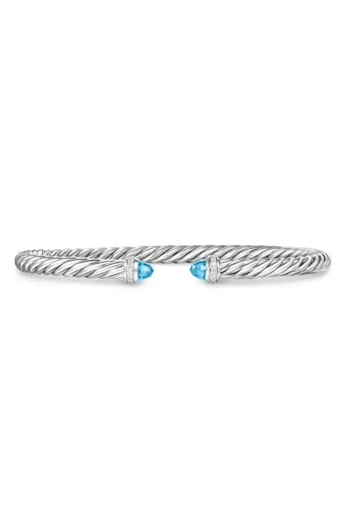 David Yurman Classic Cable Spira® Bracelet - Blue Topaz