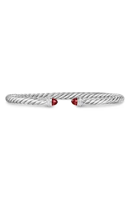 David Yurman Classic Cable Spira® Bracelet - Rhodolite Garnet