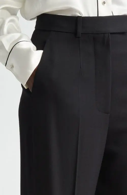 St. John Tailored Wide Leg Trousers