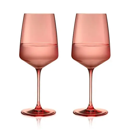VISKI Reserve Nouveau Crystal Wine Glasses Set Of 2 - Pomelo