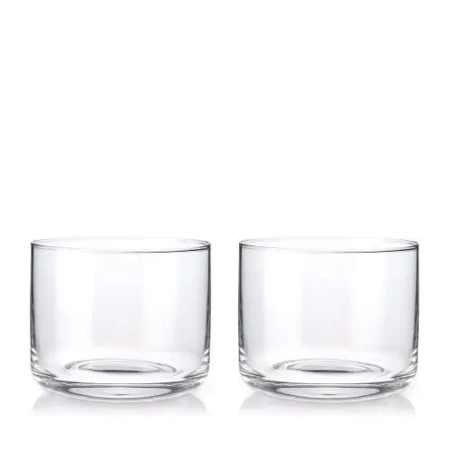 VISKI Raye Crystal Negroni Glasses Set Of 2 - Clear