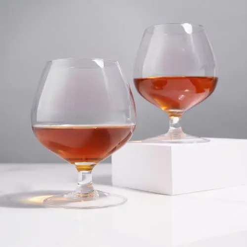 VISKI Raye Crystal Wingback Brandy Glasses Set Of 2