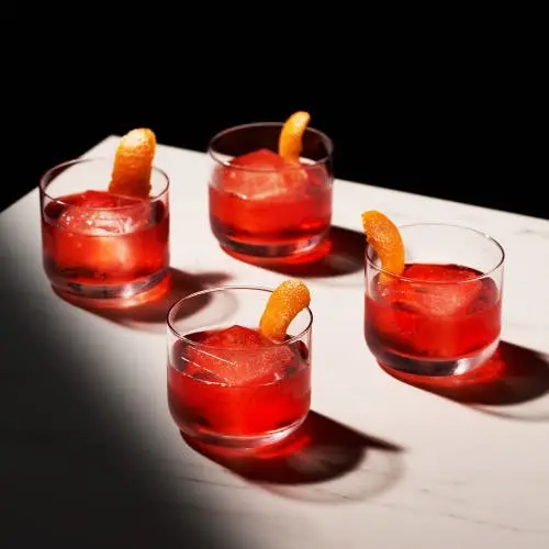 VISKI Raye Crystal Negroni Glasses Set Of 4