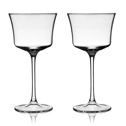 VISKI Raye Crystal Sour Glasses Set Of 2 - Clear