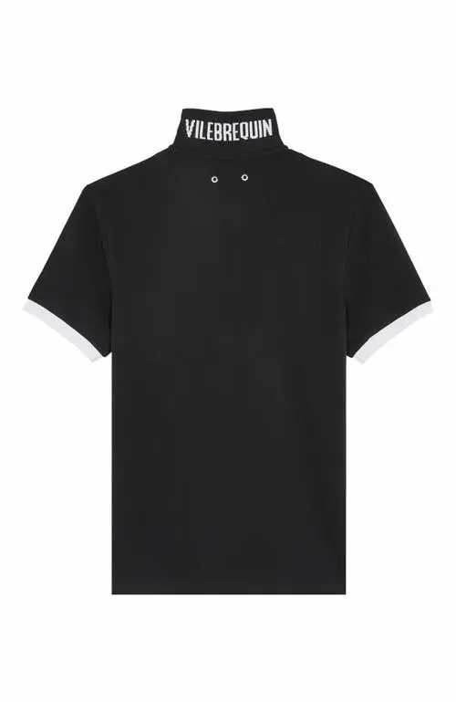 Vilebrequin Solid Cotton Polo - Noir