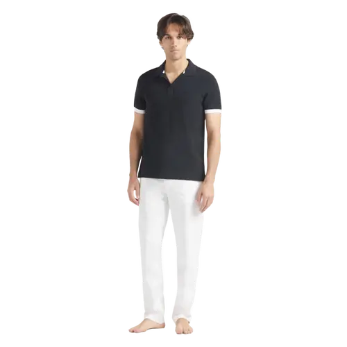 Vilebrequin Solid Cotton Polo - Noir