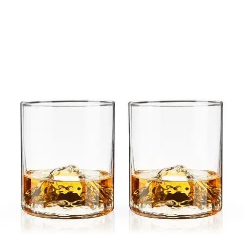 VISKI Mountain Crystal Tumblers Set Of 2