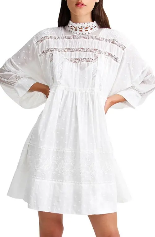 BELLE & BLOOM Oversized Lace Mini Dress