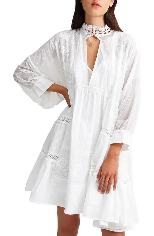 BELLE & BLOOM Oversized Lace Mini Dress