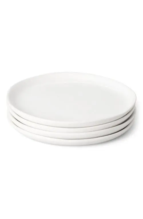 FABLE The Dessert Set Of 4 Plates - Cloud White