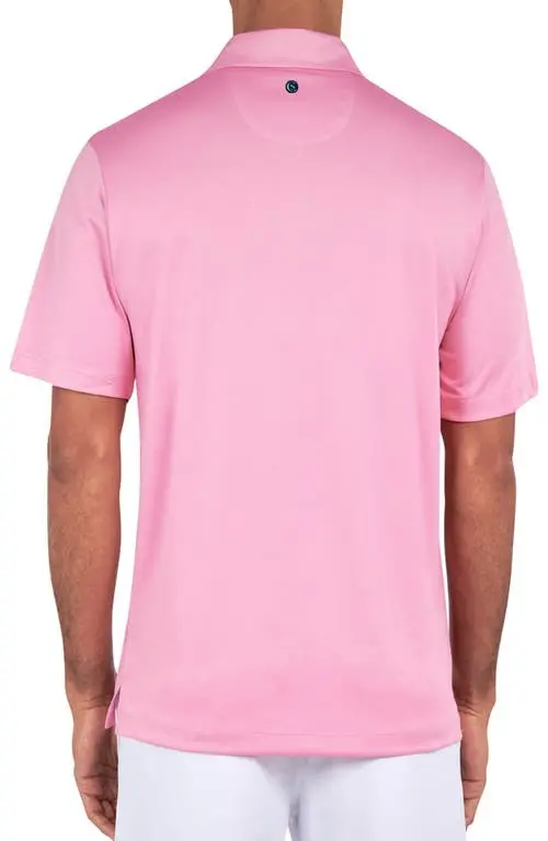 CON.STRUCT Regular Fit Solid Recycled Performance Golf Polo - Pink