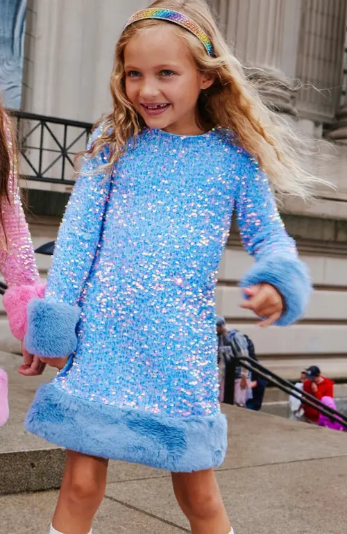 lola and the boys sequin dress + Rainbow Tiered Dress, 12 making it a standout addition to any little girls wardrobe Lola + The Boys Sequin
