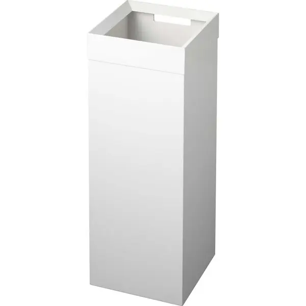 YAMAZAKI Tall Trash Can - White