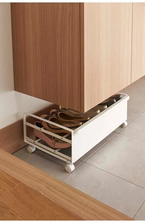 YAMAZAKI Rolling Shoe Rack