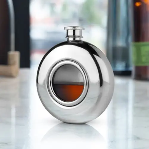VISKI Irving 5 Oz Scope Flask In Stainless Steel
