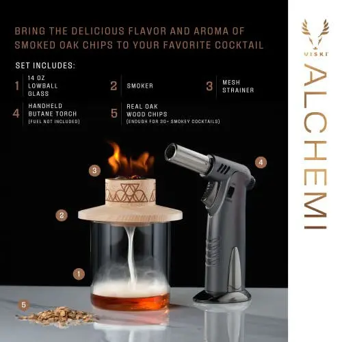 VISKI Alchemi Single Serve Smoked Cocktail Kit