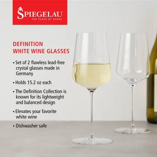 SPIEGELAU Definition White Wine Glass Set Of 2
