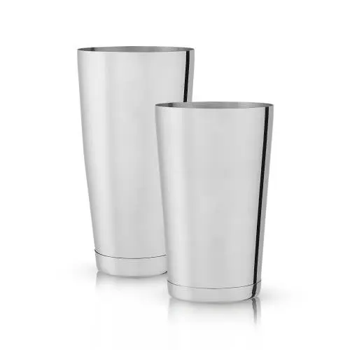 VISKI Harrison Boston Shaker Tin Set In Stainless Steel - Silver