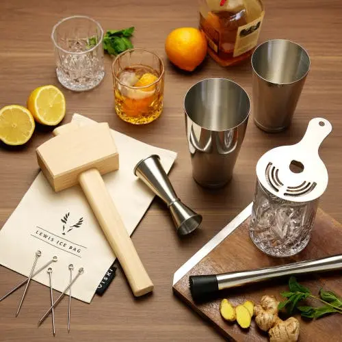 VISKI 17-piece Barware Set In Stainless Steel
