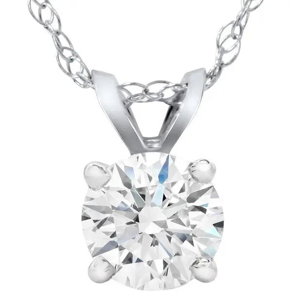 BLISS DIAMOND 1 1/4ct Lab Grown Diamond Solitaire Pendant - 14k White Gold