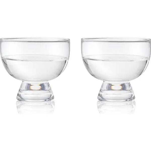 VISKI Crystal Mezcal Glasses Set Of 2 - Clear