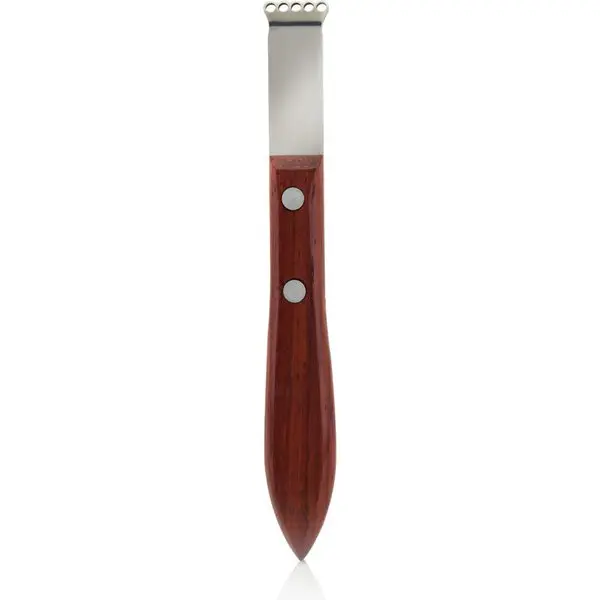 VISKI Professional Citrus Zester With Acacia Wood - Brown