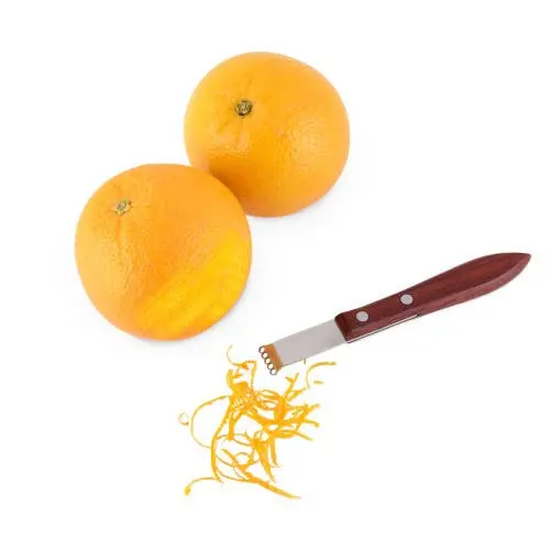 VISKI Professional Citrus Zester With Acacia Wood