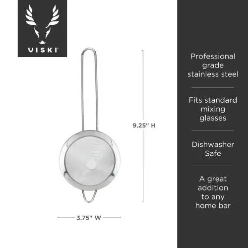 VISKI Harrison Mesh Cone Strainer In Stainless Steel