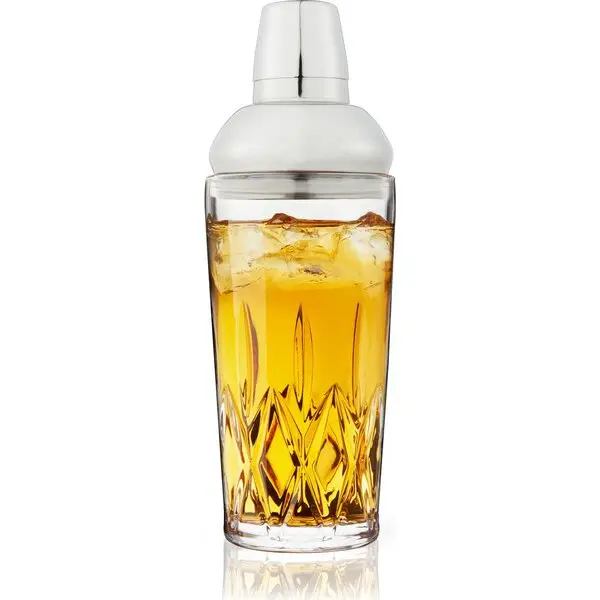 VISKI Admiral Crystal Cocktail Shaker In Stainless Steel - Clear