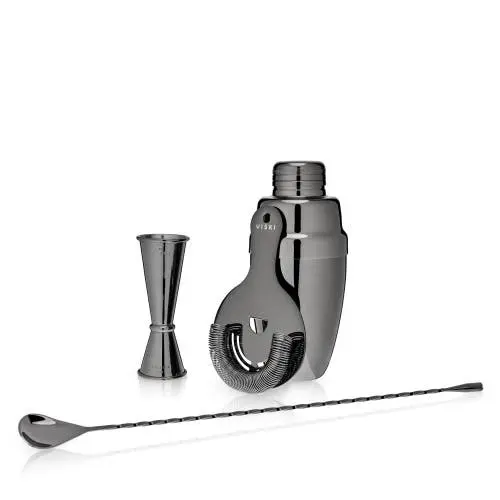 VISKI Warren 4-piece Barware Set - Black