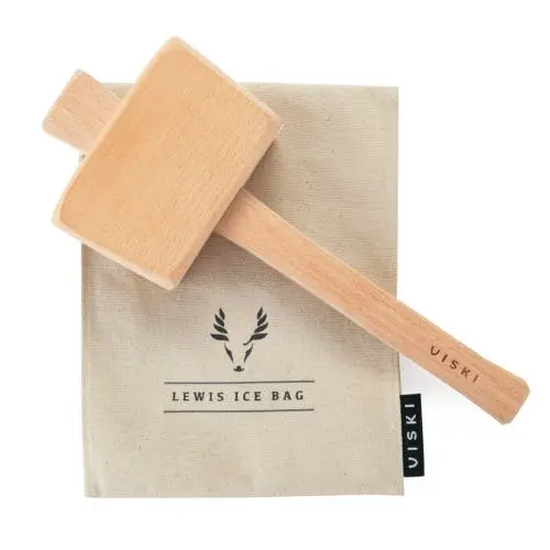 VISKI Professional Lewis Ice Bag And Mallet - Wood