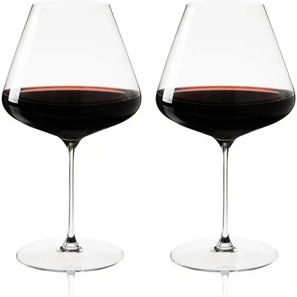SPIEGELAU Definition Burgundy Wine Glass Set Of 2 - Clear