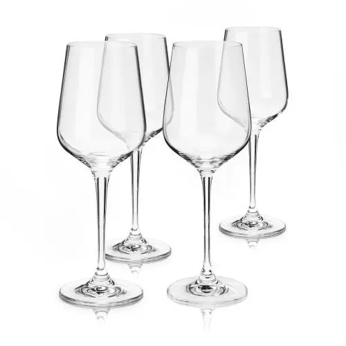 VISKI Reserve Inez Crystal Chardonnay Glasses Set Of 4 - Clear