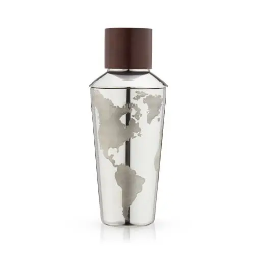 VISKI Globe Cocktail Shaker - Silver