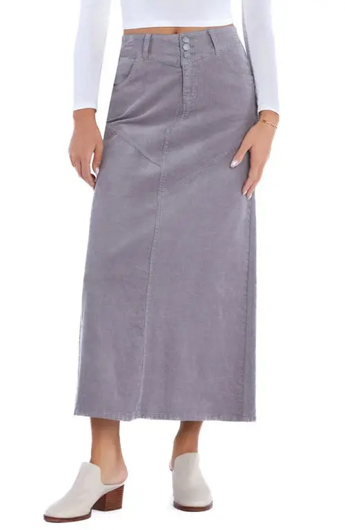 WASH LAB DENIM Corduroy Maxi Skirt