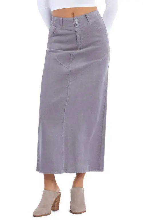 WASH LAB DENIM Corduroy Maxi Skirt