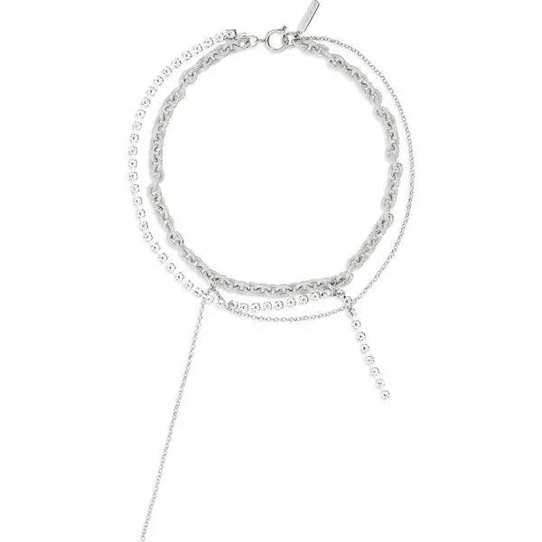JUSTINE CLENQUET Daisy Necklace - Palladium