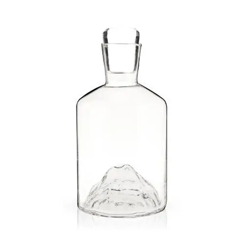 VISKI Mountain Crystal Liquor Decanter - Clear
