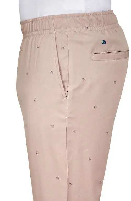 CON.STRUCT Golf Ball Print Recycled Performance Pants - Khaki
