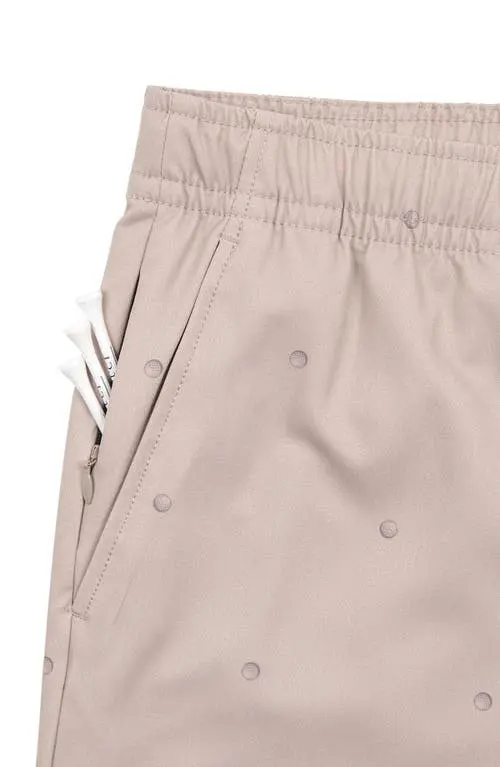 CON.STRUCT Golf Ball Print Recycled Performance Pants - Khaki