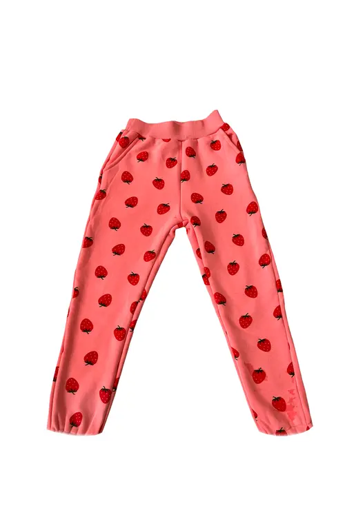 LOLA + THE BOYS Strawberry Print Jogger Set