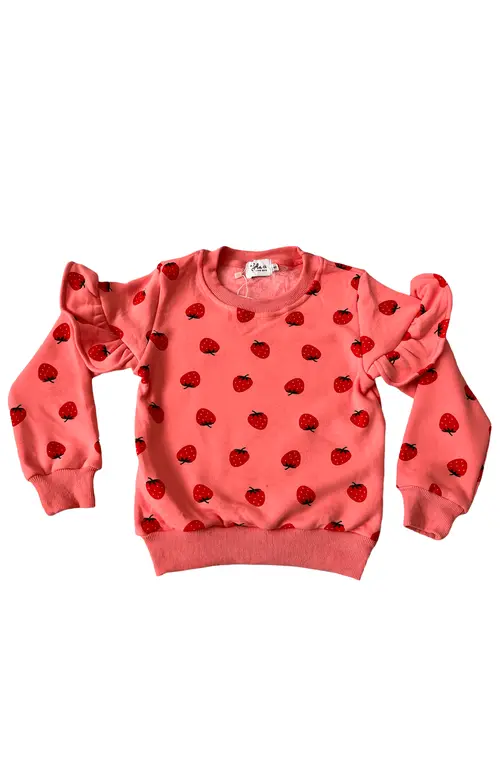 LOLA + THE BOYS Strawberry Print Jogger Set