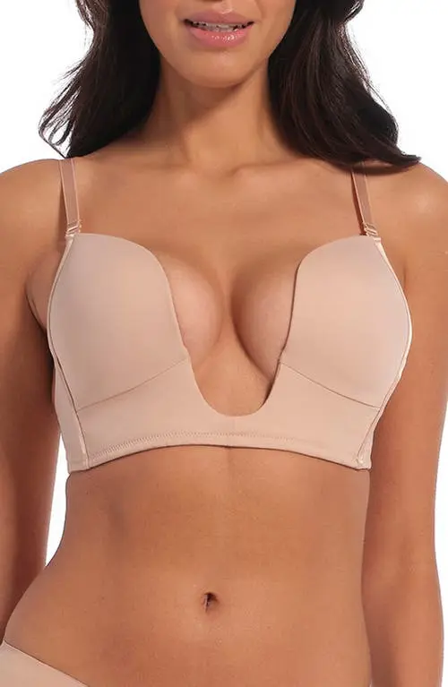 MAGIC BODYFASHION V-bra Convertible Plunge Bra - Caramel