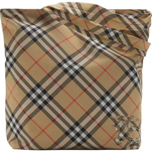 Burberry Check Tote - Sand