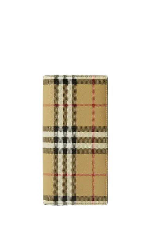 Burberry Check Continental Wallet - Archive Beige